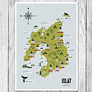 Map Of Islay Whisky Distilleries Print By Kate Mc Lelland Shop ...