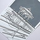brighton bandstand art print by adam regester design ...