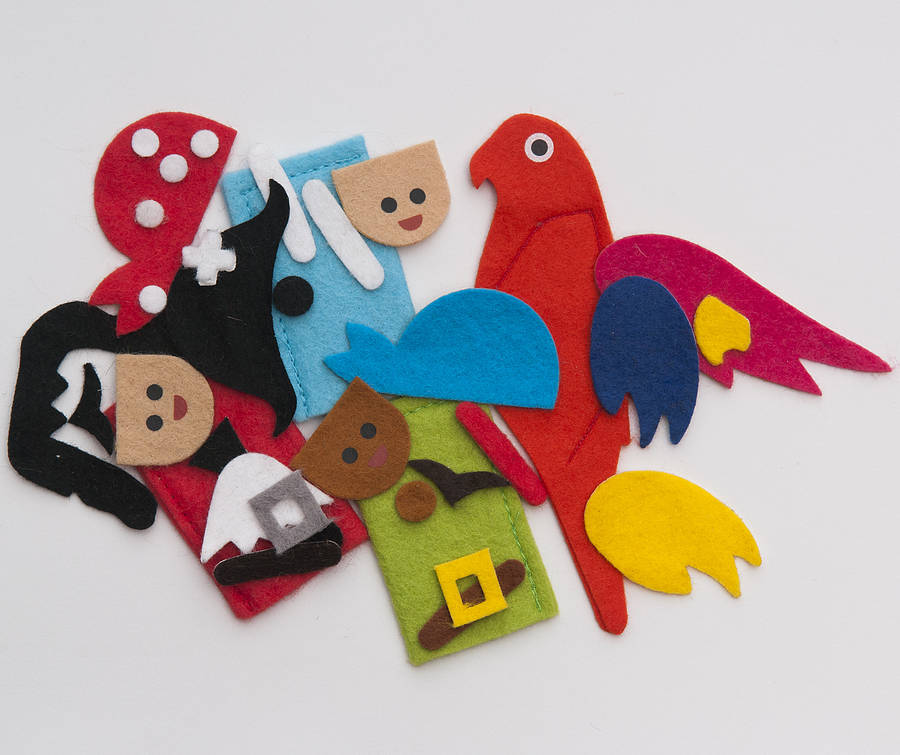 pirate finger puppet kit by make it friday | notonthehighstreet.com