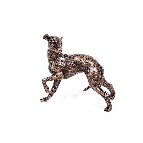 miniature bronze whippet statue by ginger rose | notonthehighstreet.com