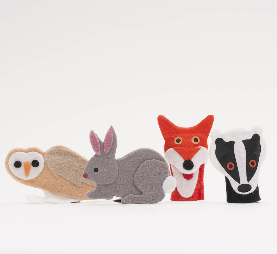woodland finger puppet kit by make it friday | notonthehighstreet.com