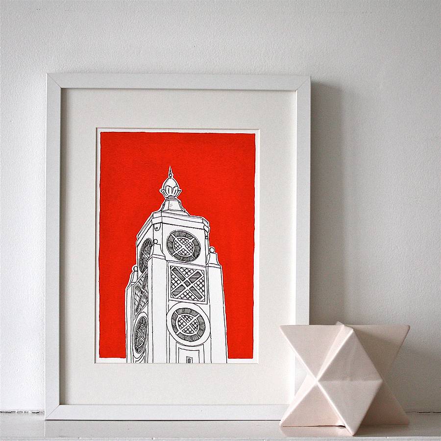 Oxo Tower Art Print By Adam Regester Design | notonthehighstreet.com