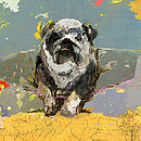 Signed Bulldog Portrait By Jessica Russell Flint | notonthehighstreet.com