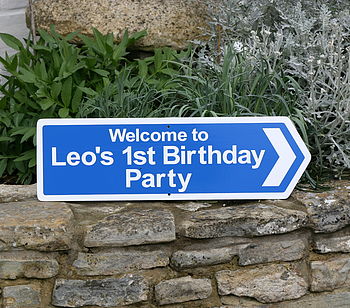 Personalised Party Sign By England Signs | notonthehighstreet.com