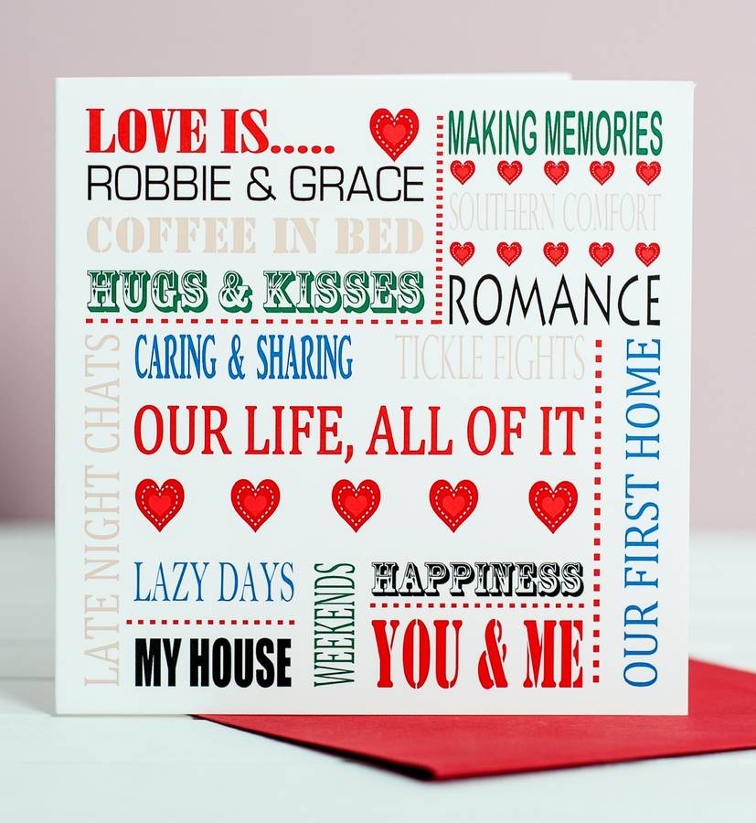 love is card… by lisa marie designs | notonthehighstreet.com