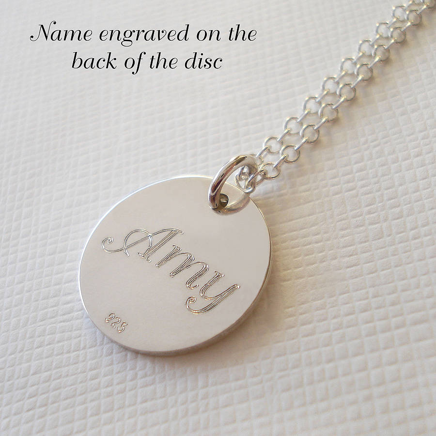 sterling silver secret name necklace by mia belle | notonthehighstreet.com