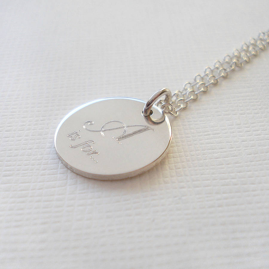 Sterling Silver Secret Name Necklace By Mia Belle | notonthehighstreet.com