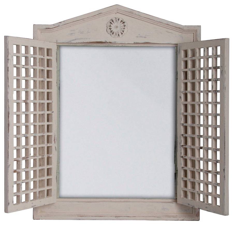 white wooden mirror with lattice shutters by garden selections ...