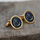 Nautical Anchor Cufflinks By Posh Totty Designs Creates ...