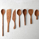 coconut wood utensils by nom living | notonthehighstreet.com
