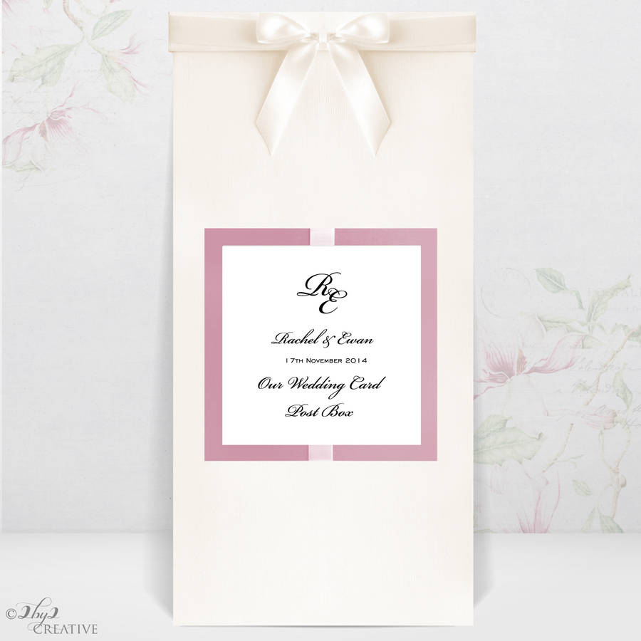 Personalised Monogram Post Box By Natalie Ryan Design ...