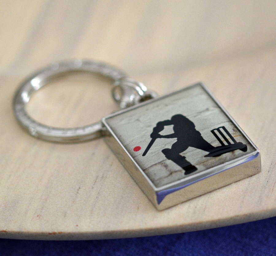 cricket keyring by me and my sport | notonthehighstreet.com