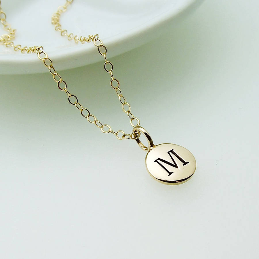 Gold Initial Necklace By Wished For Notonthehighstreet