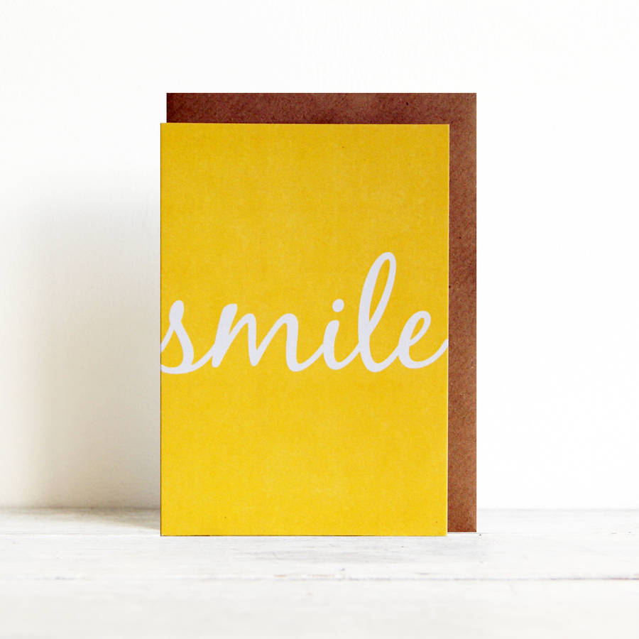 Smile Card By MULK | notonthehighstreet.com