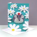 felt mouse get well soon greeting card by mirjami design ...