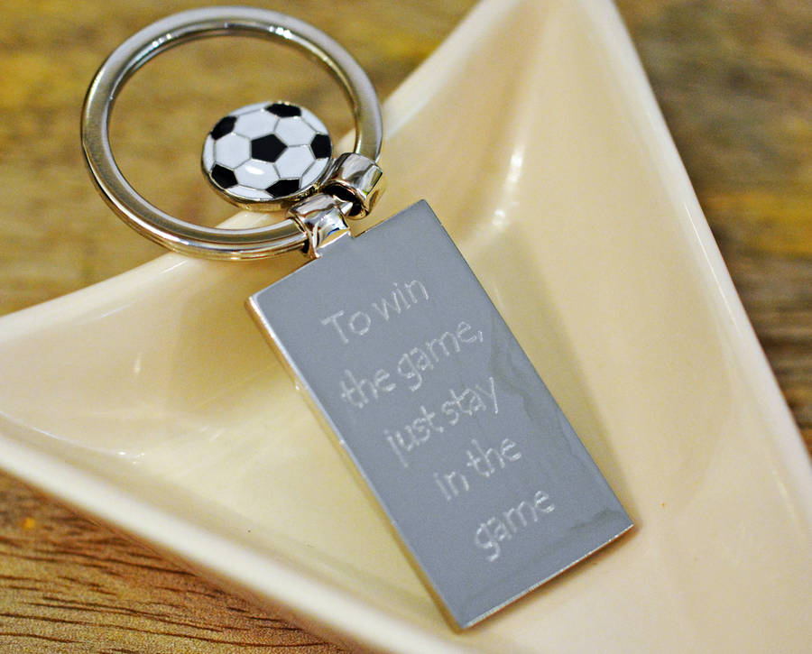 personalised football pitch keyring by me and my sport ...