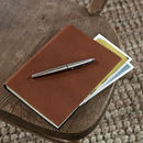 leather notebook by life of riley | notonthehighstreet.com