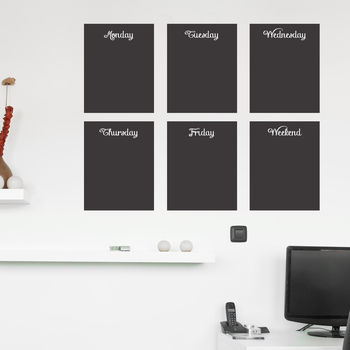 Chalkboard Memo Board Wall Stickers By Nutmeg Wall Stickers ...