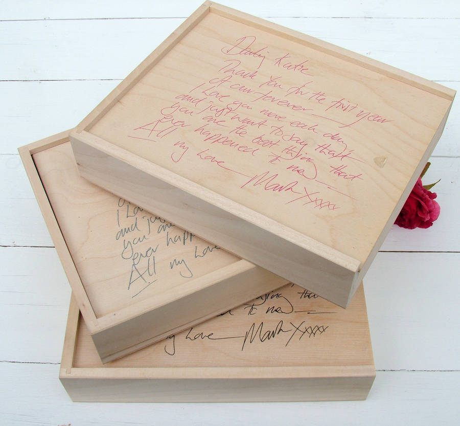 Handwritten Message Box By Seahorse | notonthehighstreet.com