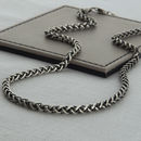 heavy sterling silver detailed chain necklace by hurleyburley man ...