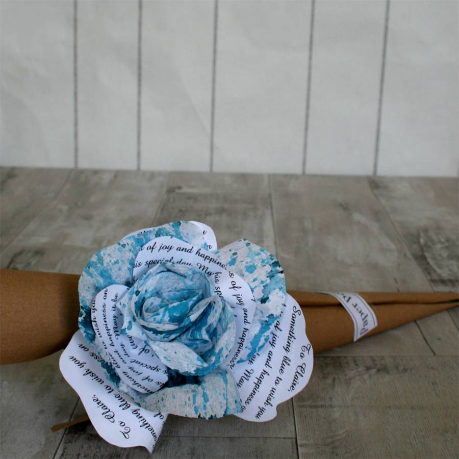 something blue storyteller paper rose by paper posies ...
