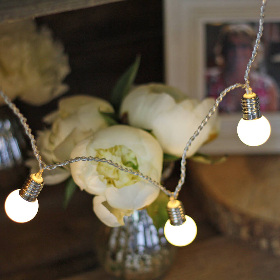 string of light bulbs 2m by the wedding of my dreams ...