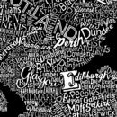 Typographic Map Of Scotland By Run For The Hills | notonthehighstreet.com