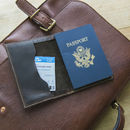 Personalised Leather Passport Holder By Tanner Bates ...