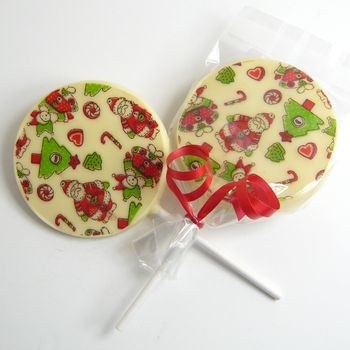 Christmas Chocolate Lollies, Set Of 10 By Cocoapod Chocolates ...