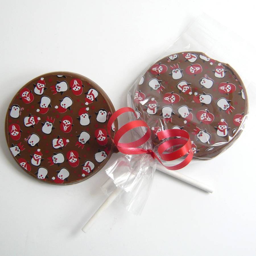 Christmas Chocolate Lollies, Set Of 10 By Cocoapod Chocolates ...