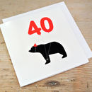 40th Birthday Card By Heather Alstead Design | notonthehighstreet.com