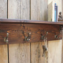 reclaimed wood victorian coat hook shelf by möa design ...