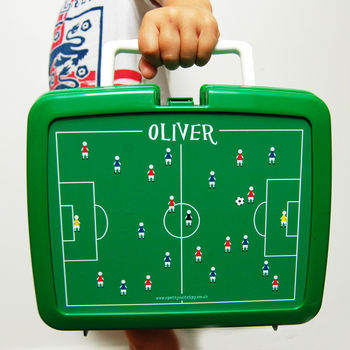 Personalised Traditional Football Lunchbox By Spotty N Stripy ...