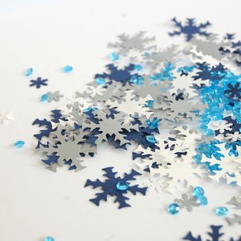 snowflake table confetti by little treasures | notonthehighstreet.com
