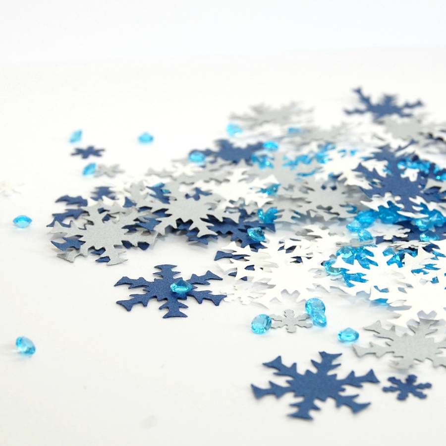 snowflake table confetti by little treasures | notonthehighstreet.com