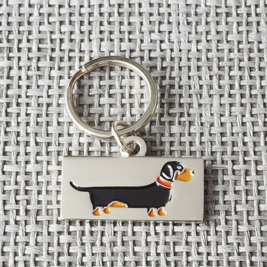 dachshund / sausage dog id tag by sweet william designs ...