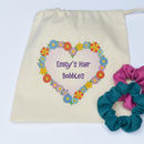 Personalised Hair Bobbles Bag By Andrea Fays | notonthehighstreet.com