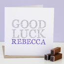 Personalised Good Luck Card By The Green Gables | notonthehighstreet.com