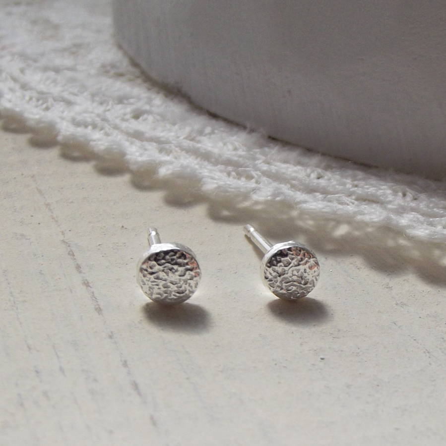 Sterling Silver Mini Circle Studs By Lucy Kemp Silver Jewellery ...