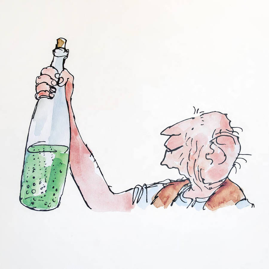 Quentin Blake / Roald Dahl 'The Bfg' Wall Sticker By Oakdene Designs ...