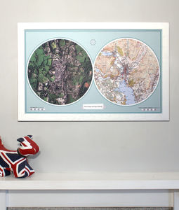 Personalised Double Map By HELLO LOVELY