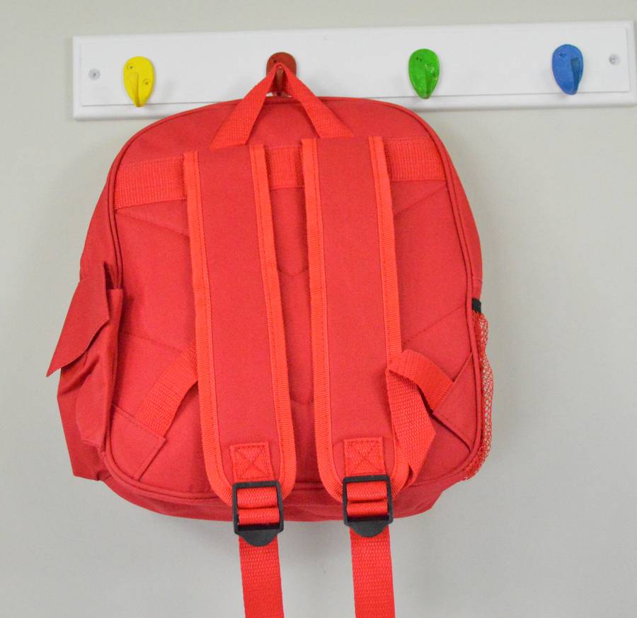 Girls Personalised Red Mini Rucksack Various Designs By TillieMint ...