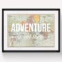 'Adventure Is Out There' World Map Poster By Of Life & Lemons ...