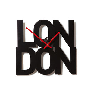 London - Typographic City Clock By The Goods