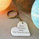 Personalised Christmas Keyring Gift By Carys Boyle Ceramics ...