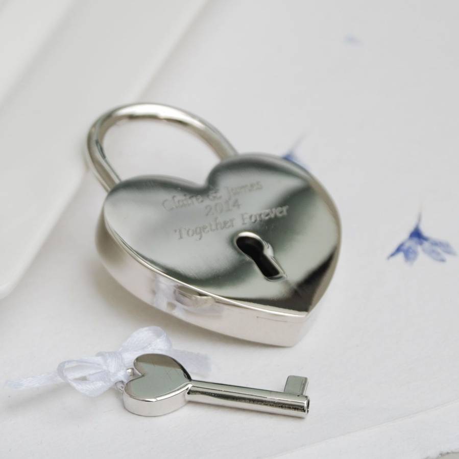 personalised locked in love padlock by penelopetom | notonthehighstreet.com