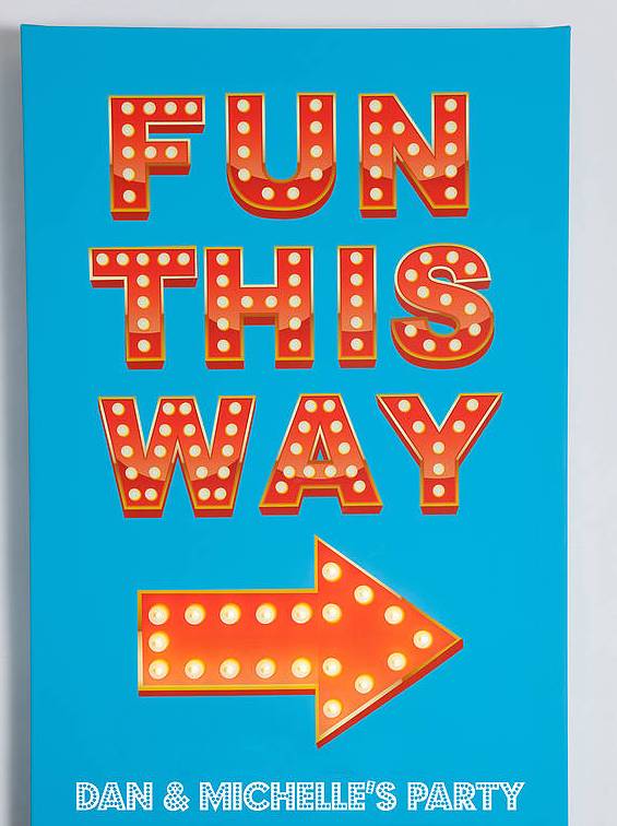 personalised fun this way illuminated canvas by letteroom ...