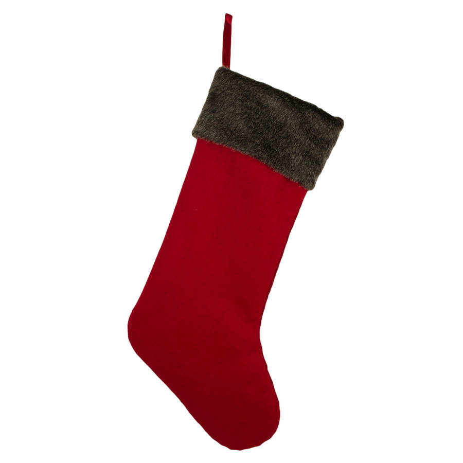 vintage red knitted christmas stocking by dibor | notonthehighstreet.com