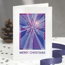 Geometric Star Christmas Card Single Or Pack By Wordplay Design ...