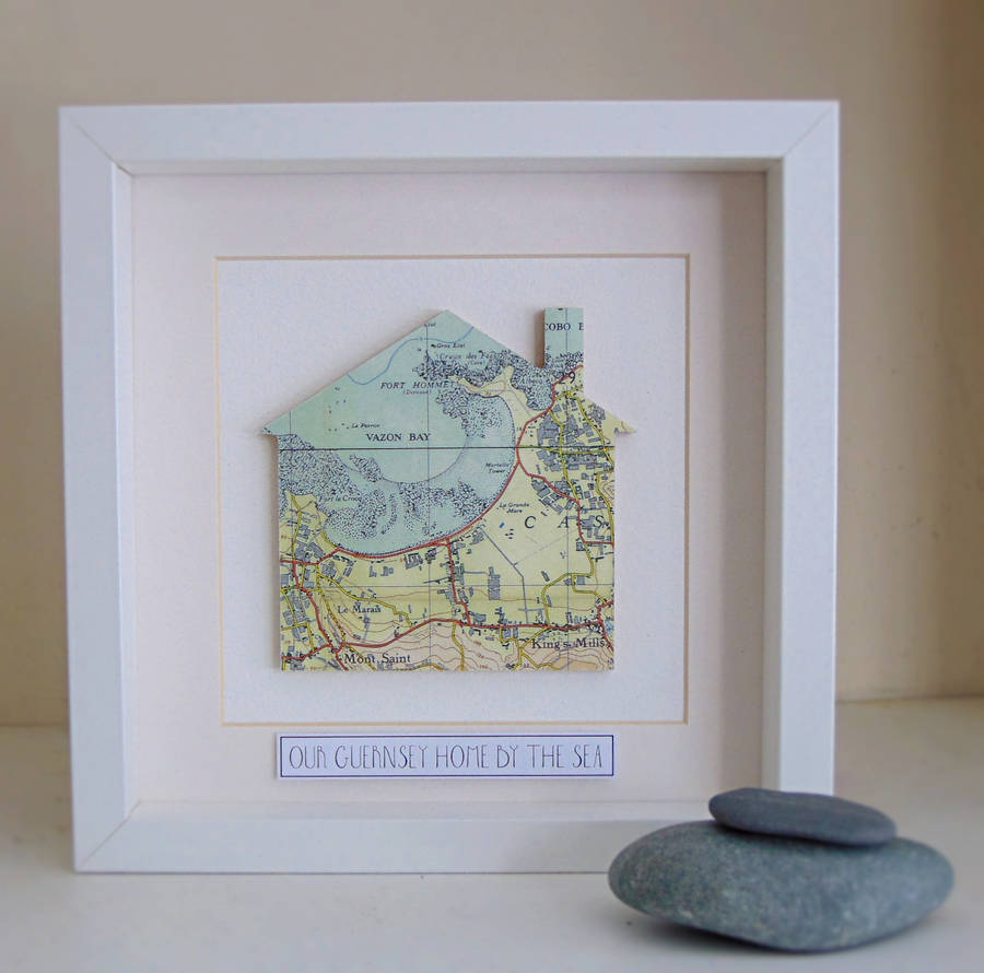 personalised home map picture by little bird designs ...